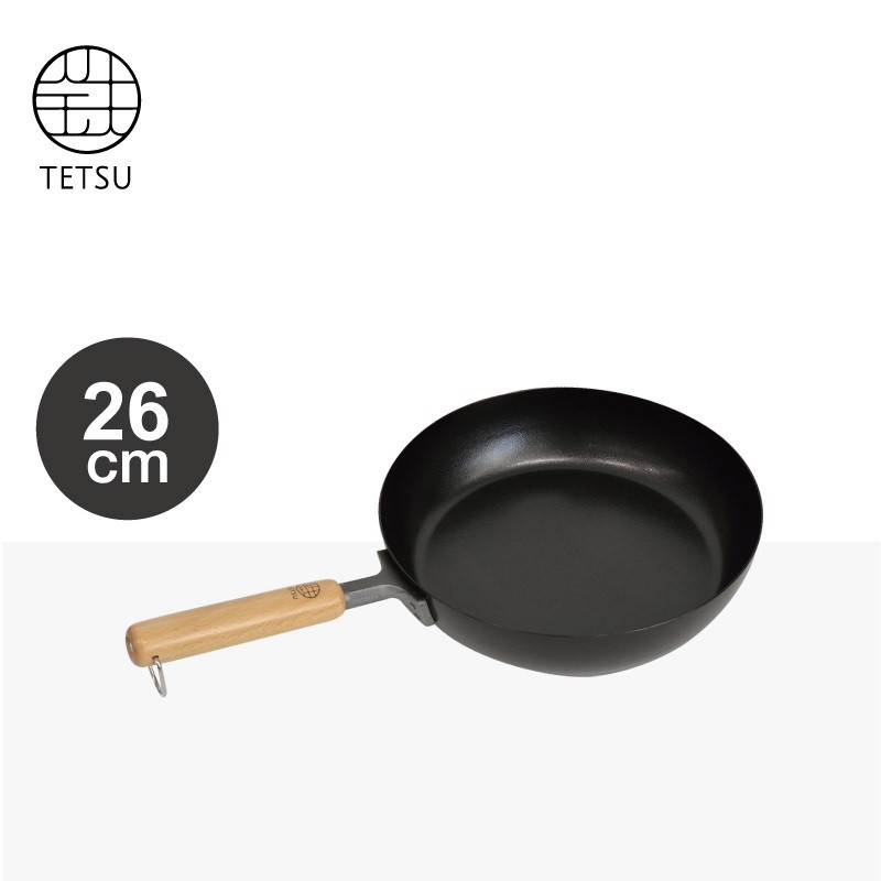 TETSU 日本製鐵鍋平底鍋炒鍋已開鍋展演品24CM/26CM/28CM/30CM | 蝦皮購物