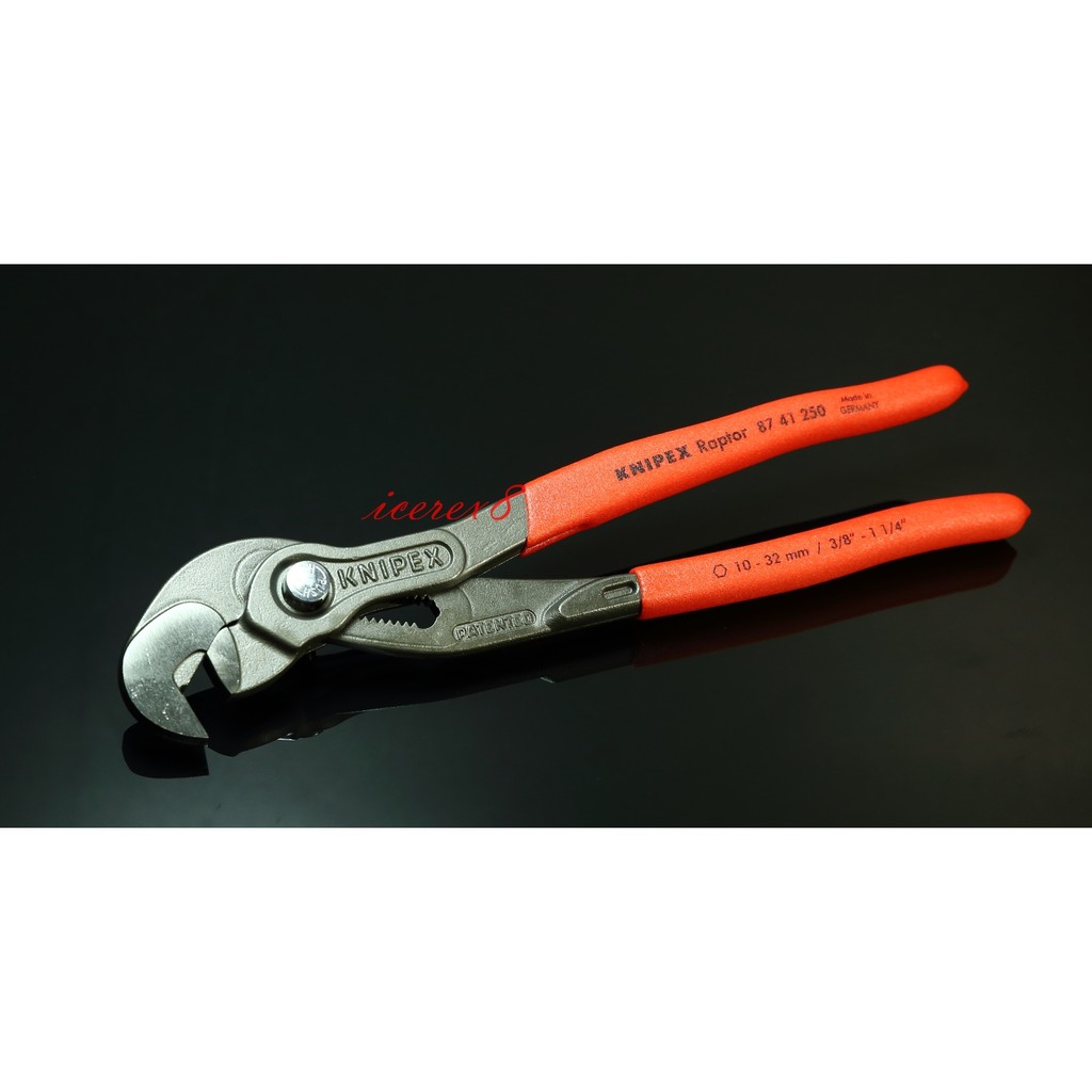 【美德工具】特價 KNIPEX 87 41 250 Raptor Pliers 鷹嘴快速扳手水管鉗 | 蝦皮購物