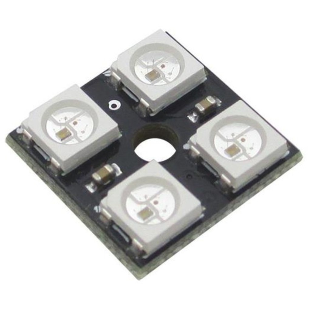 【現貨2組＋預購】全彩LED模塊 彩色 WS2812B-4位 RGB LED 全彩驅動 4位彩燈模塊 | 蝦皮購物