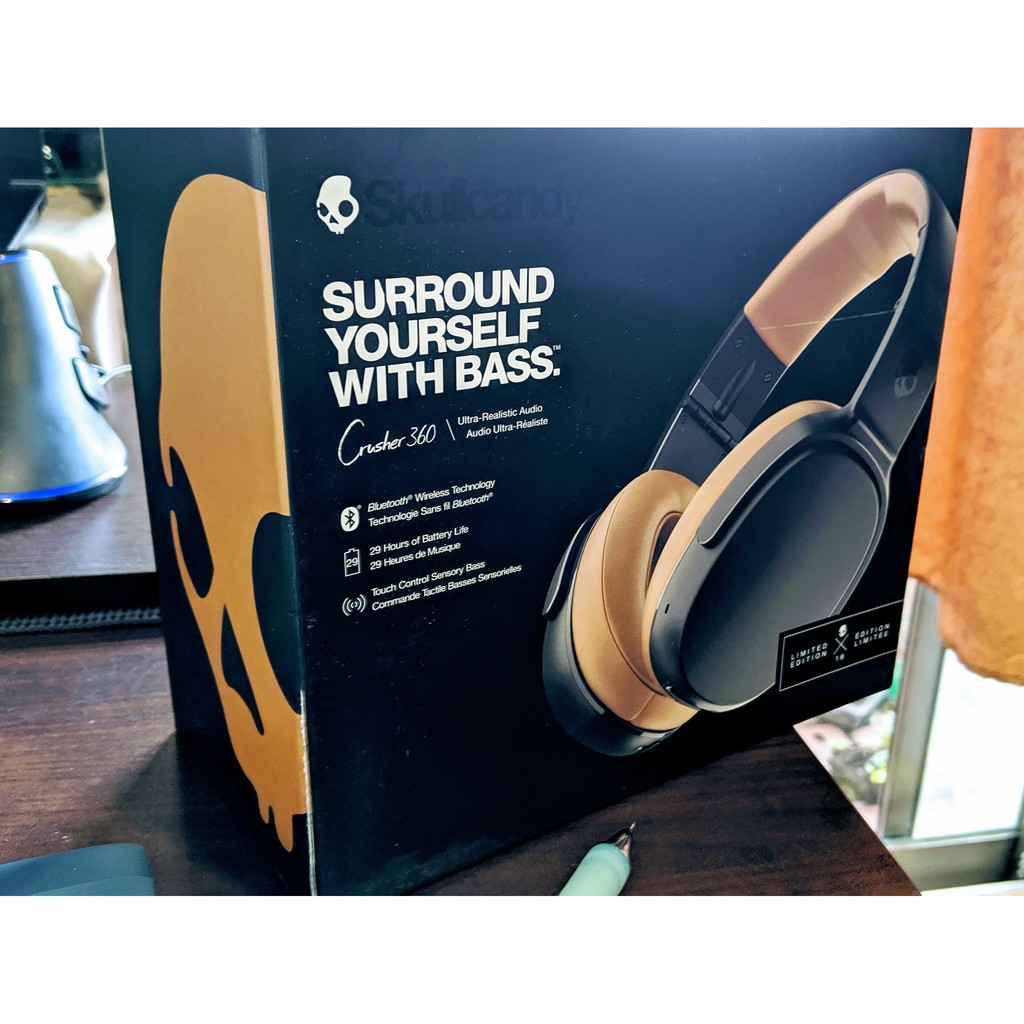 Skullcandy Crusher 360 限量版 骷髏糖誇許 藍芽體感式低音耳機 (送全新1MORE耳塞耳機) | 蝦皮購物