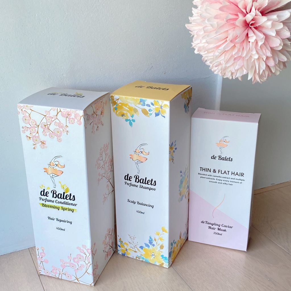 【現貨】de Balets小巴黎SPA級香水淨化平衡洗髮精-小黃/SPA級香水修復護髮素-小白青/深層修復髮膜-細軟髮 | 蝦皮購物