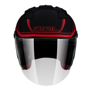 【SOL】27S 天際-消光黑紅｜27S｜3/4罩｜開放式｜CNS加強型｜安全帽｜SJ騎士館 | 蝦皮購物