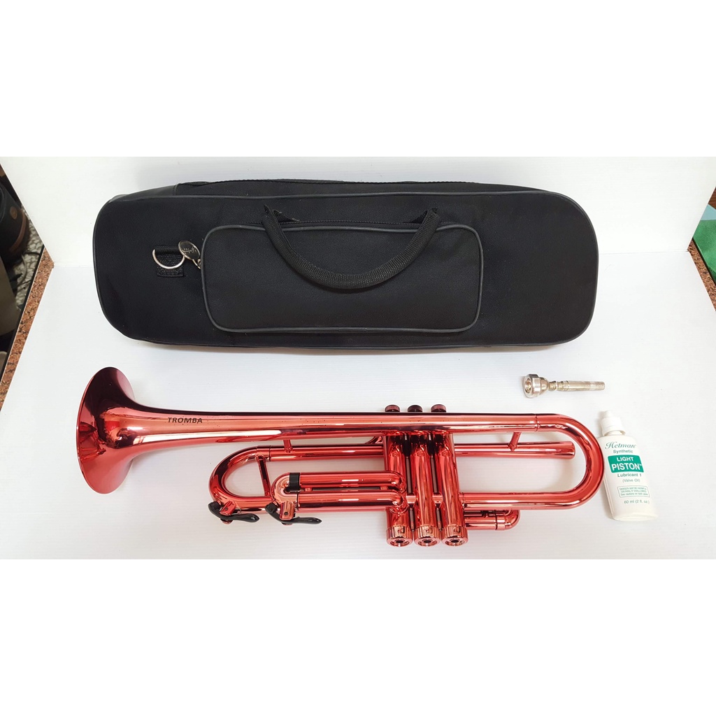 Tromba 塑膠小號 +原價1700之carol 7c 銅鍍銀吹嘴 +jinchuan小號包 原價 約9000 | 蝦皮購物