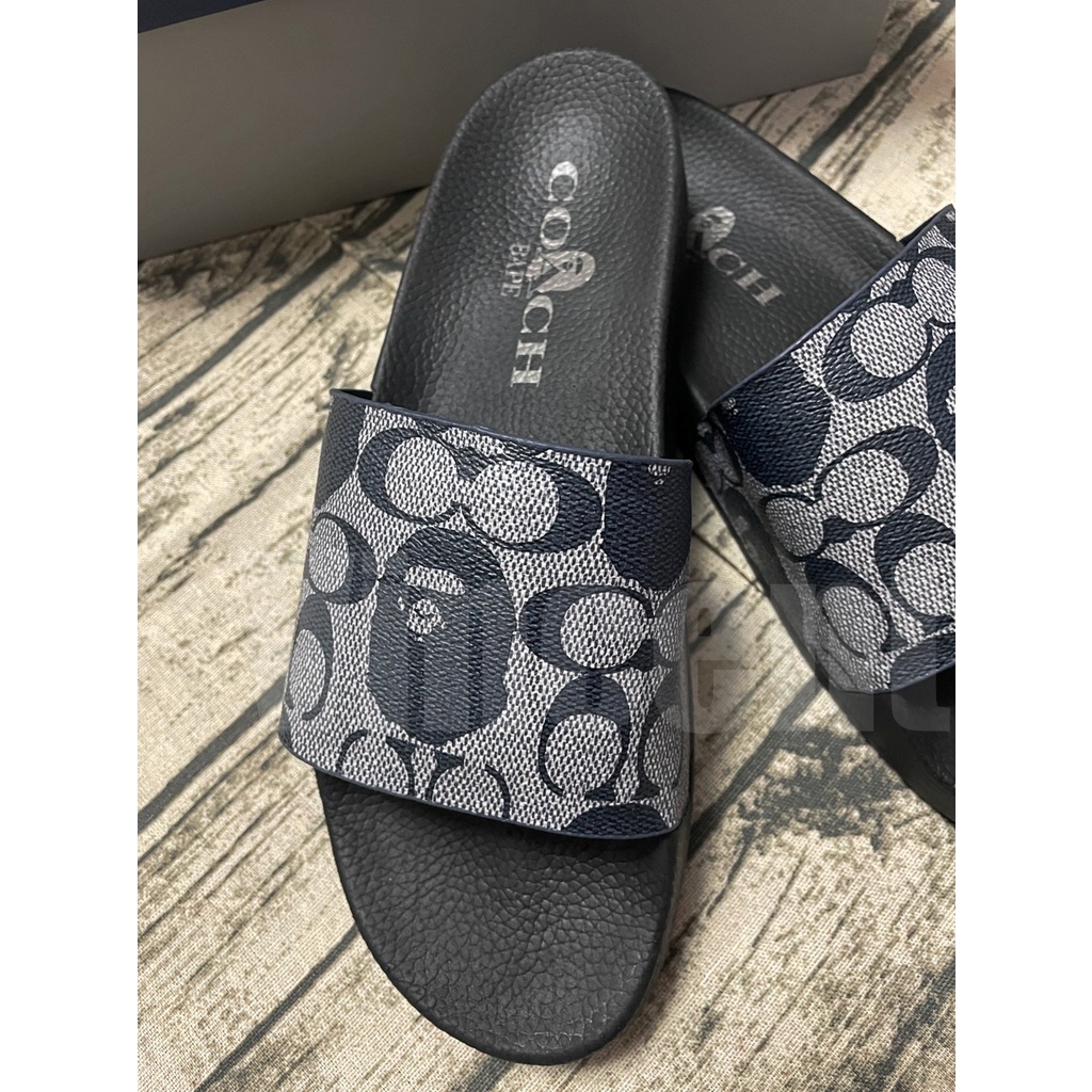 全新 預購 BAPE X COACH SLIDE SANDALS 拖鞋 | 蝦皮購物