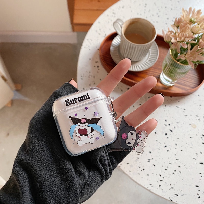 Qcy T8 QCY T8s M18 透明卡通手機殼帶耳機鑰匙扣 Stella | 蝦皮購物