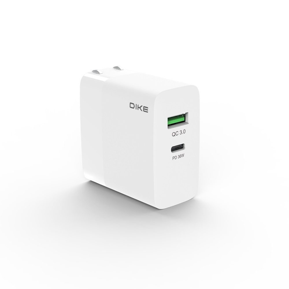 DIKE 36W PD快充頭 【可充筆電】 Type-C 充電器 QC快充 充電頭 PD快充 豆腐頭 DAT821WT | 蝦皮購物