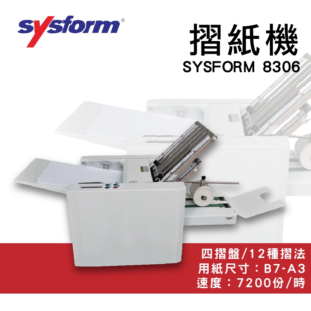 【年末特惠中】摺紙機 SYSFORM 8306 辦公事務必備款 辦公用品 適用於藥品說明書 多種基本摺法 事務機 | 蝦皮購物