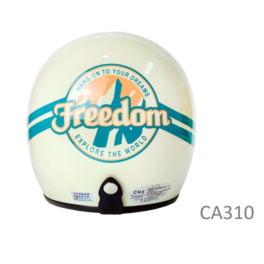 EVO 安全帽 CA-310 復古帽 雪山 象牙白 半罩 半拆洗 正版授權 | 蝦皮購物