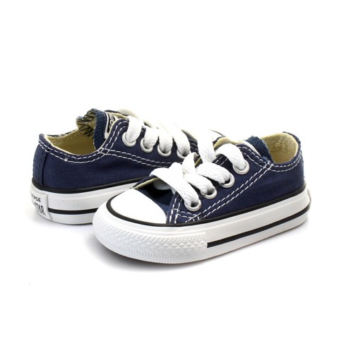 【豬豬老闆】CONVERSE CT AS 小童鞋 深藍色低統 深藍白 帆布鞋 基本款 親子鞋 小朋友 7J237C | 蝦皮購物