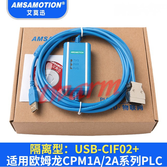 （售完/停產）歐姆龍PLC編程電纜 USB-CIF02+ (藍色) , 適用 CPM1A/2A CQM1 下載線 | 蝦皮購物