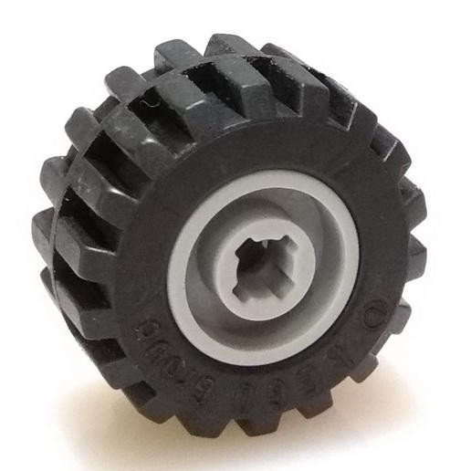 《安納金小站》 樂高 LEGO 87697 + 6014 黑色 淺灰色 車 輪胎 輪框 胎皮 汽車 二手 零件 | 蝦皮購物