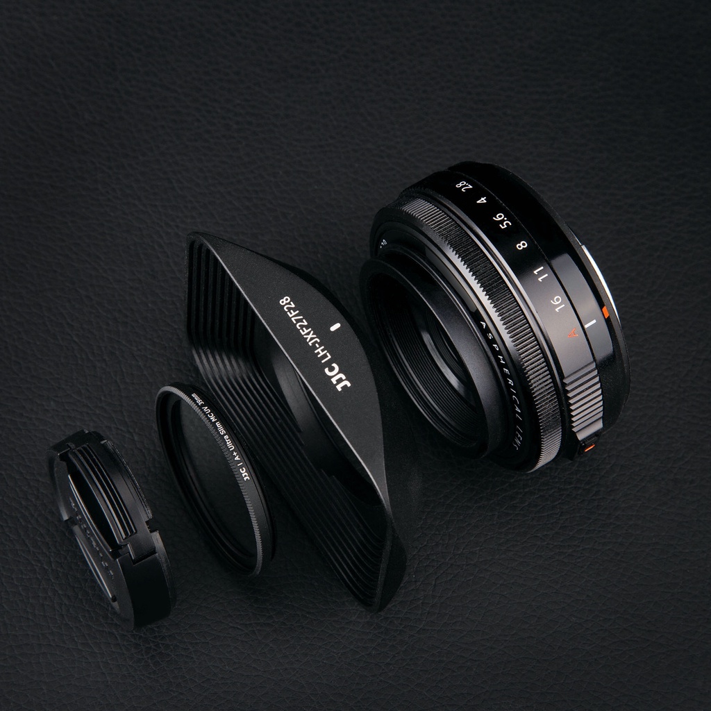 JJC 金屬製LH-XF27方形遮光罩 支援富 Fujifilm XF 27mm f / 2.8 R WR 鏡頭 | 蝦皮購物