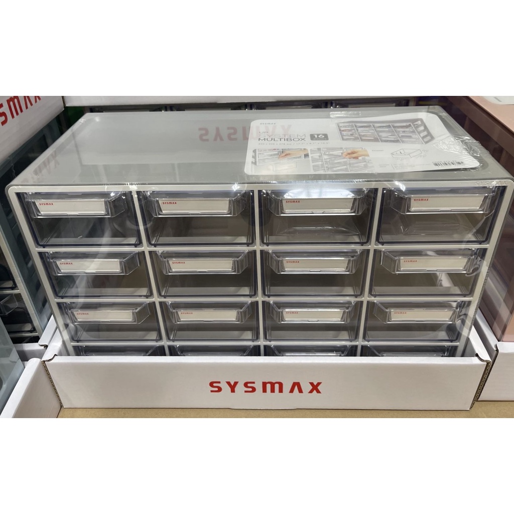 現貨🔥 好市多 Sysmax 桌上型多用途彩色收納盒12 / 16格抽屜 (收納小物/口罩) Costco | 蝦皮購物