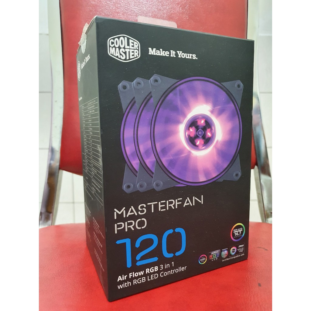 Cooler Master MasterFan Pro 120 Air Flow RGB 3合1組 | 蝦皮購物