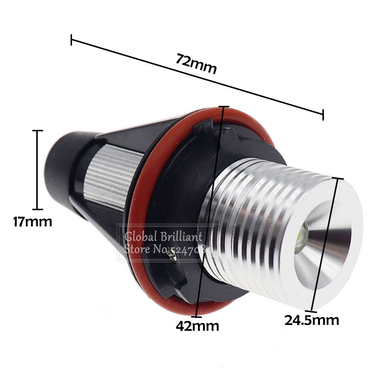 BMW 2x 汽車 LED 天使眼標記燈泡適用於寶馬 5-7 系 E39 E53 E60 E61 E63 E64 E65 | 蝦皮購物