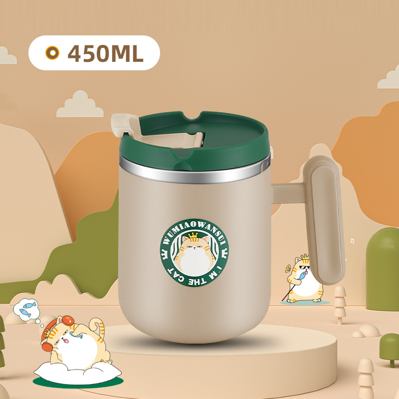 現貨【免運】简约美式咖啡杯 304不鏽鋼隨行杯 480ML防漏防摔保溫杯 精緻高顏值奶茶杯 夏季學生便攜水杯 馬克杯 | 蝦皮購物