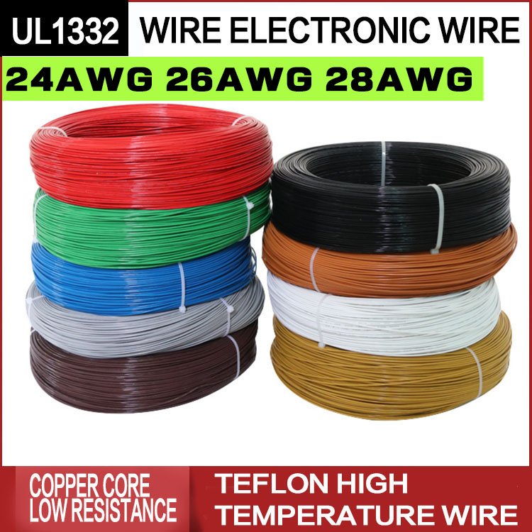 UL1332-28AWG 26AWG 24AWG鐵氟龍高溫線 氟塑絕緣線 低電阻導線 電子線 無氧鍍錫銅 | 蝦皮購物
