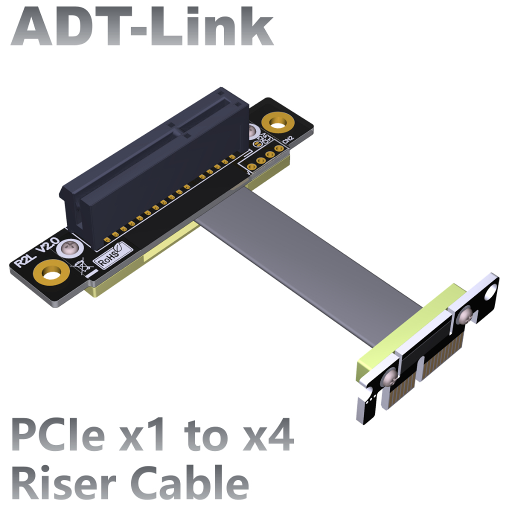 [訂製]ADT-Link PCIe 3.0 x4延長線轉接x1 支援網卡硬碟卡 3.0雙直角 ADT工廠直銷 | 蝦皮購物