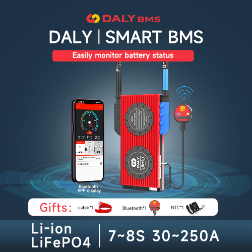 全新 DALY Smart BMS Li-ion 7s LiFePO4 8s BMS 24V 30A-250A(可與主動 | 蝦皮購物