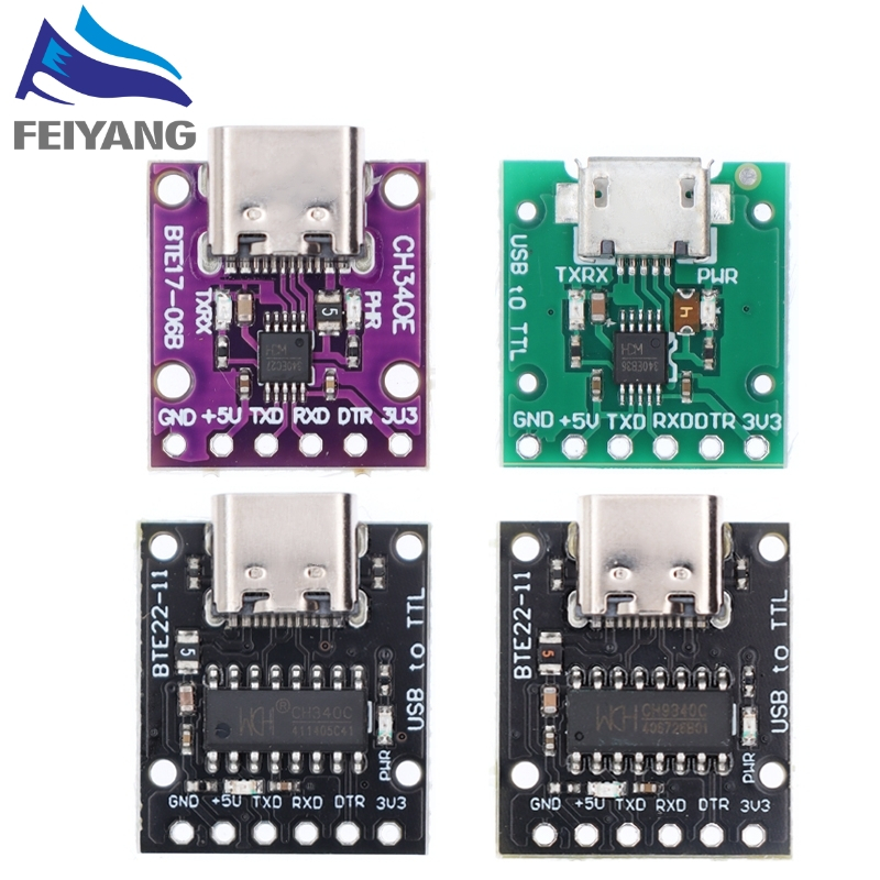 CH340E CH340C CH9340C USB轉TTL串口轉換器,5V/3.3V替代CH340G模塊,適用於Pro | 蝦皮購物