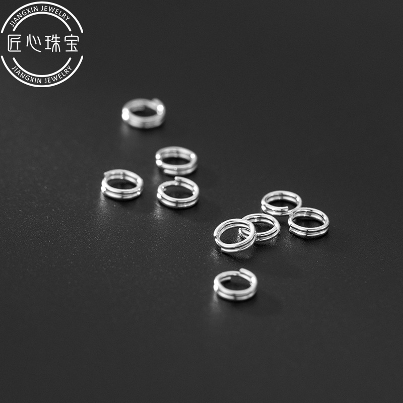 「匠心·DIY純銀連接環」S925素銀 5mm雙圈鏈接環 配件 diy雙環維修配件 飾品配件 S0296 | 蝦皮購物