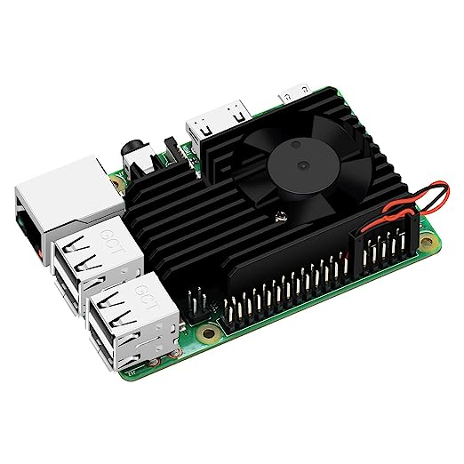 52pi Raspberry Pi 4 風扇散熱器,用於 Raspberry Pi 4B/3B/3B+ (B Plus) | 蝦皮購物