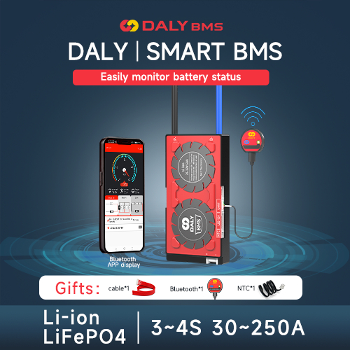 全新 DALY Smart BMS Li-ion 3s LiFePO4 4s 電池管理系統 12V 30A-250A(可 | 蝦皮購物