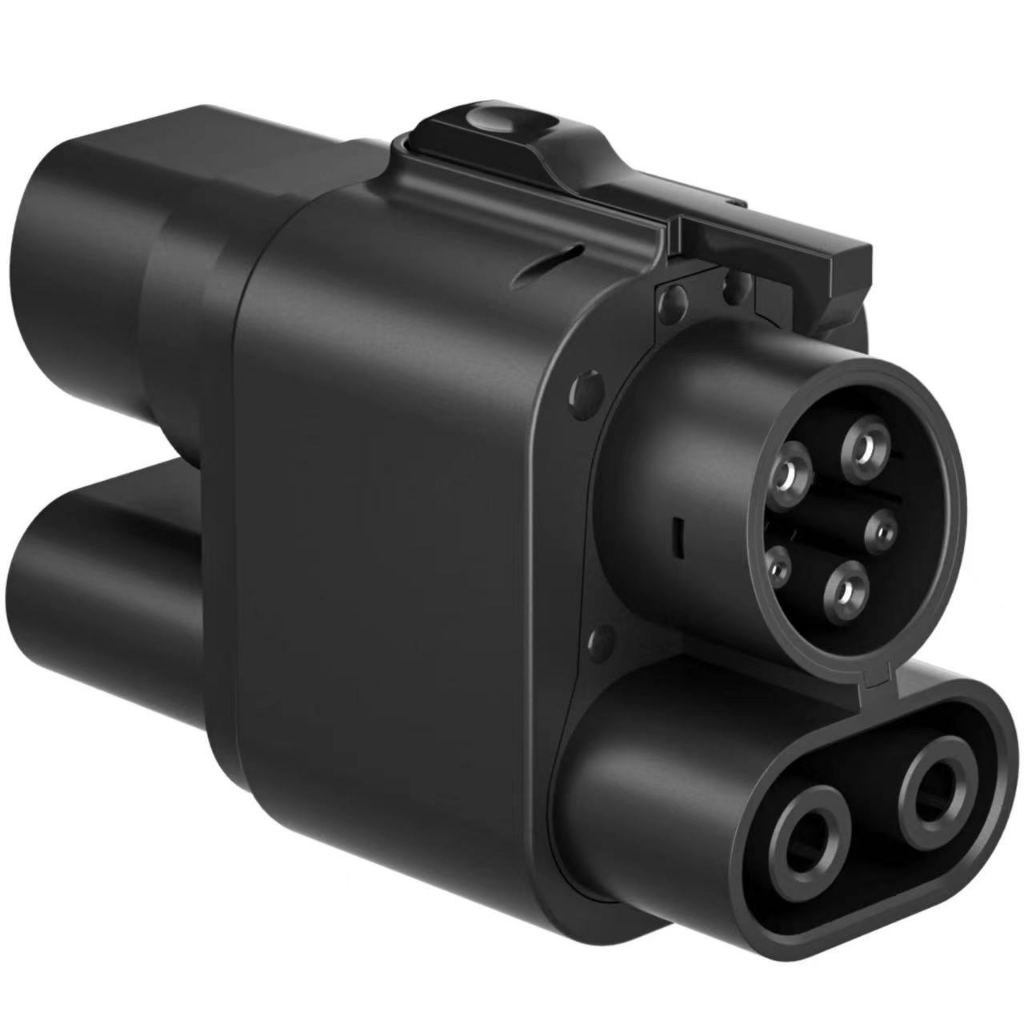 CCS2轉CCS1超充轉接頭AC+DC一件式交直流轉換頭Type2轉Type1(J1772) | 蝦皮購物