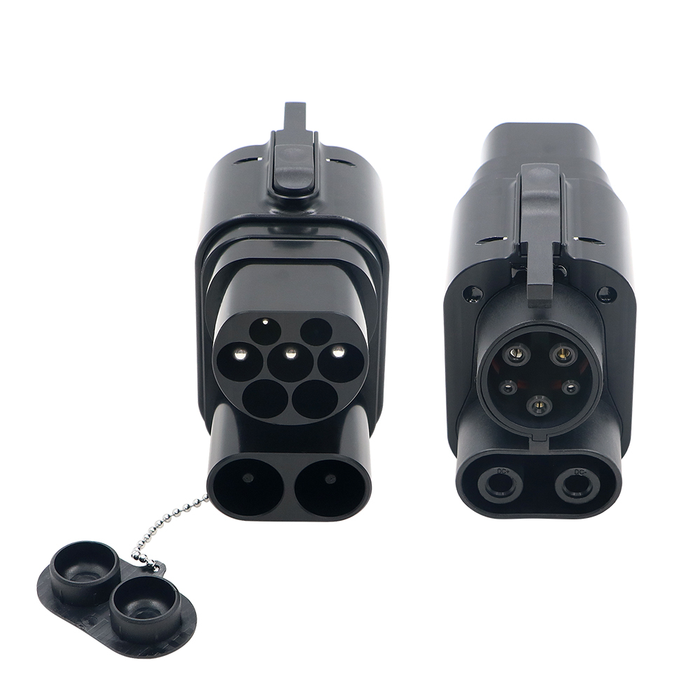 特斯拉CCS2轉CCS1超充快充轉接頭AC+DC交直流轉換頭Type2轉Type1(J1772) | 蝦皮購物