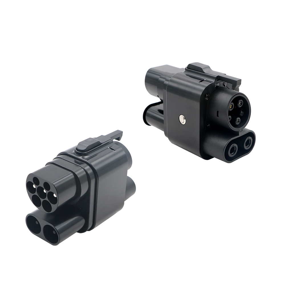 特斯拉CCS2轉CCS1超充快充轉接頭AC+DC交直流轉換頭Type2轉Type1(J1772) | 蝦皮購物