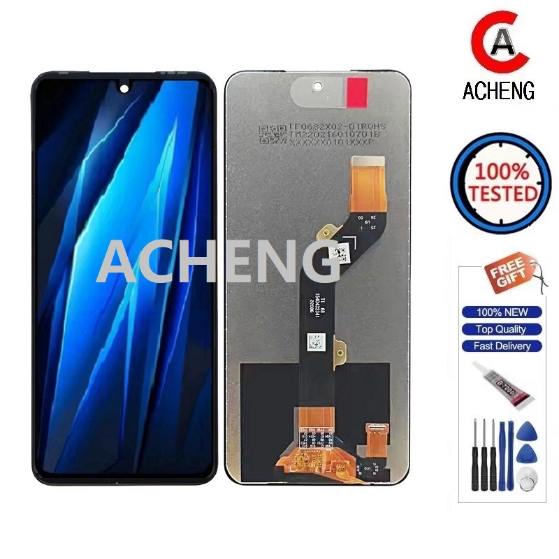 ACHENG 兼容 Tecno Pova 4 Pova4 LG7 LG7n LCD 觸摸屏數字化儀更換部件 | 蝦皮購物