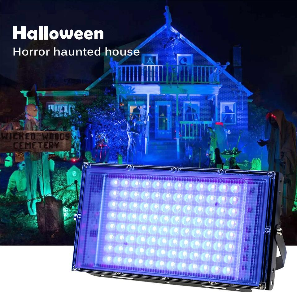 50W/100W/200W UV燈 395nm紫外線LED燈 無影膠固化燈印刷噴塗UV膠固化紫光燈舞台燈 美甲燈 螢光燈 | 蝦皮購物