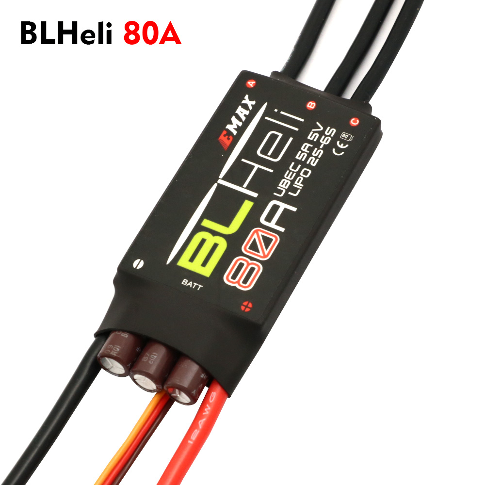 Emax BLHeli 80A 60A 50A 40A 30A 20A 12A ESC 用於遙控多旋翼飛機固定翼 FPV | 蝦皮購物