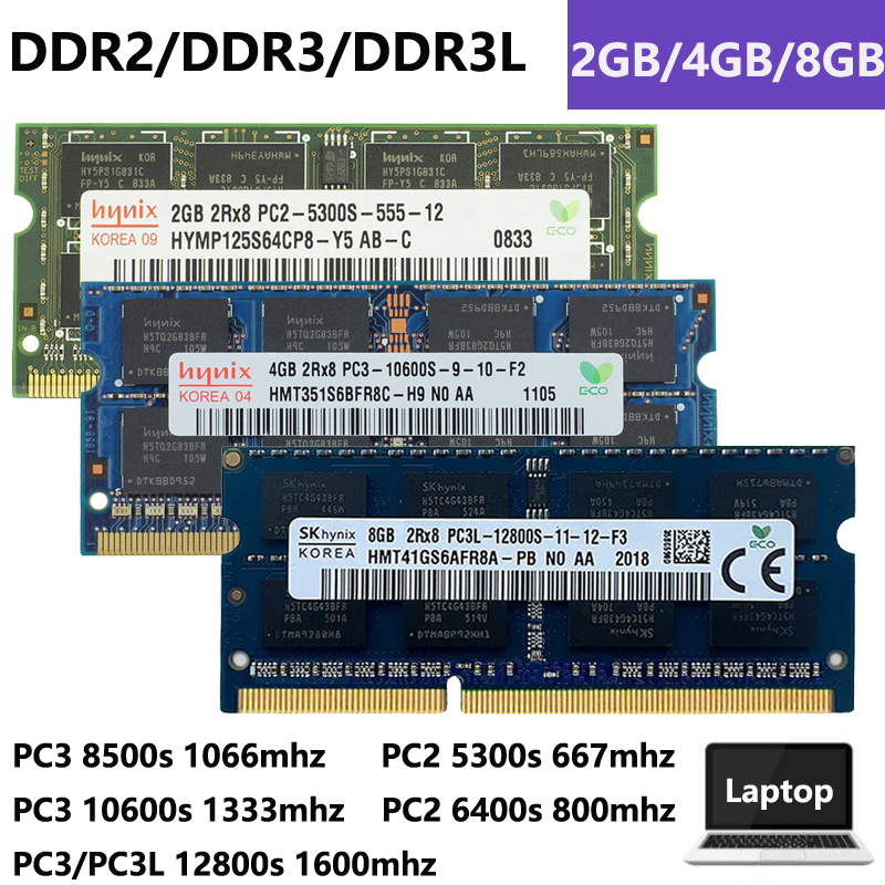 8GB 4GB 2GB DDR2 DDR3/DDR3L PC2-5300S PC2-6400S PC3-8500S PC | 蝦皮購物