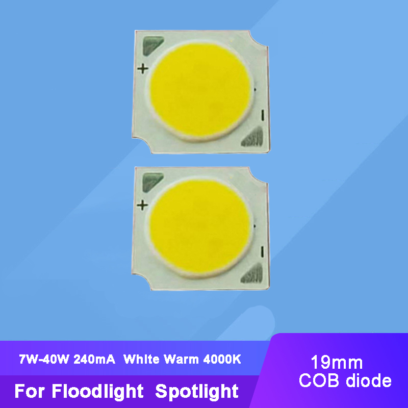 2件 小尺寸 240mA 7W - 40W 暖色 白色 4000K LED COB 燈 + 19mm 方形底座 | 蝦皮購物