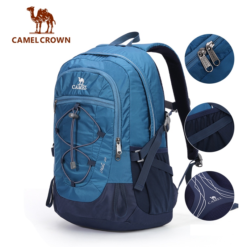 CAMEL CROWN駱駝 登山包 30L戶外防水背包 大容量登山背包 | 蝦皮購物