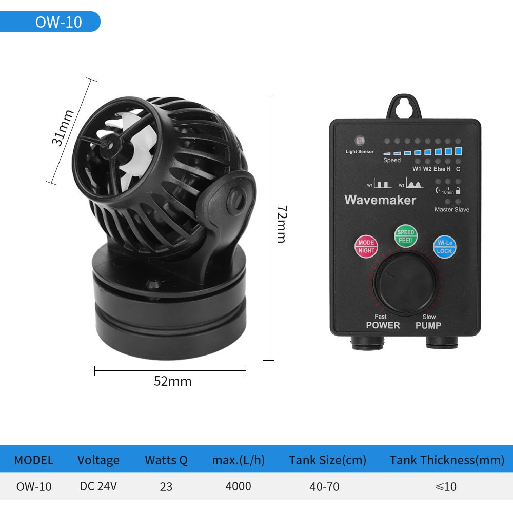 JEBAO 捷寶 Wave Pump OW系列魚缸造浪 造浪馬達 變頻 可調速 OW10 4000L/H | 蝦皮購物