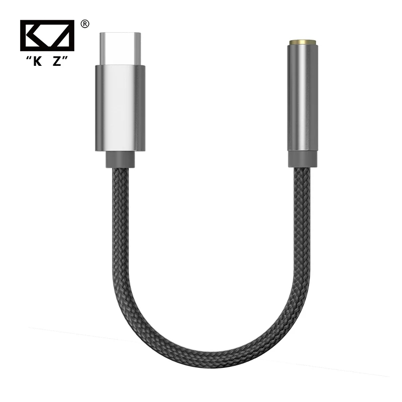 Kz AM01 Type-C 轉 3.5mm 音頻適配器 32bit/384kHz Hi-Fi DAC + IC 放大器 | 蝦皮購物