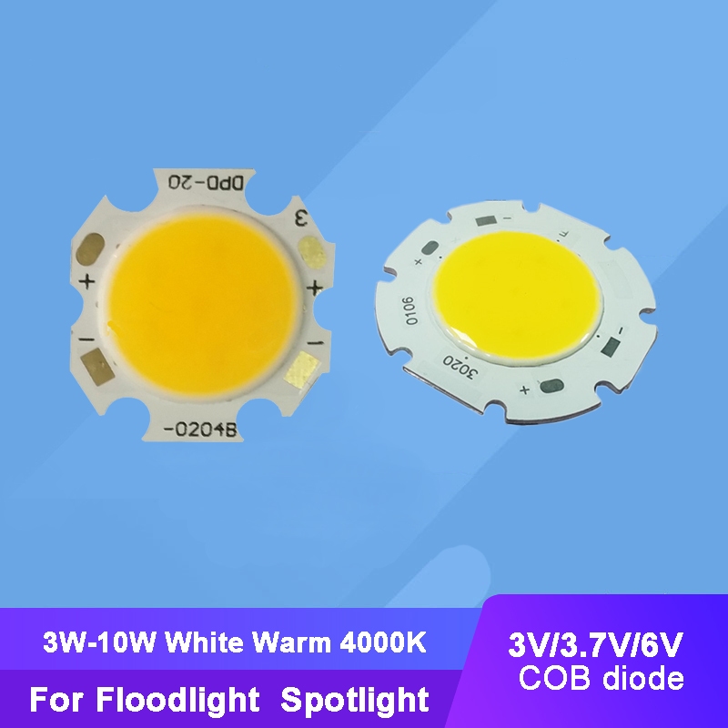 2件 輸入 3V 6V 3W - 10W 暖白 4000K LED COB 燈 + 星形底座 | 蝦皮購物