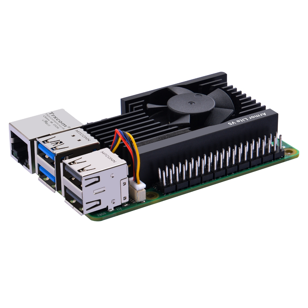 52pi Raspberry Pi 5 Armor Lite V5、Raspberry Pi 5 可調速冷卻風扇、Ras | 蝦皮購物