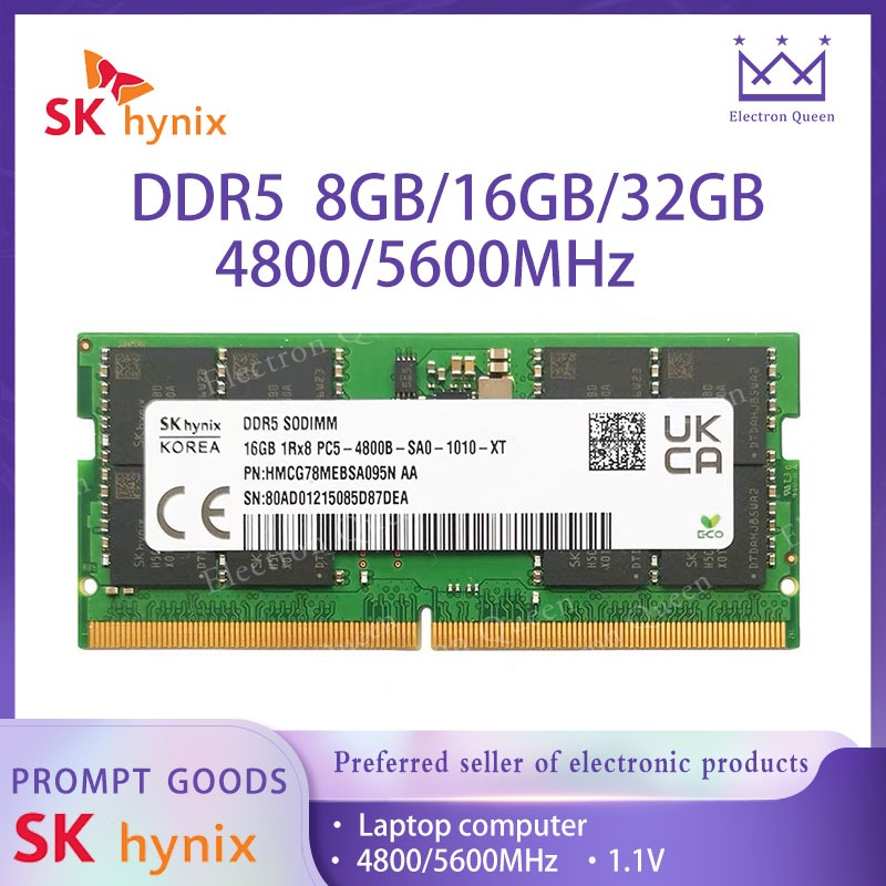 【現貨】SK Hynix 海力士DDR5 16GB*2 4800/5600MHZ 筆電記憶體 | 蝦皮購物