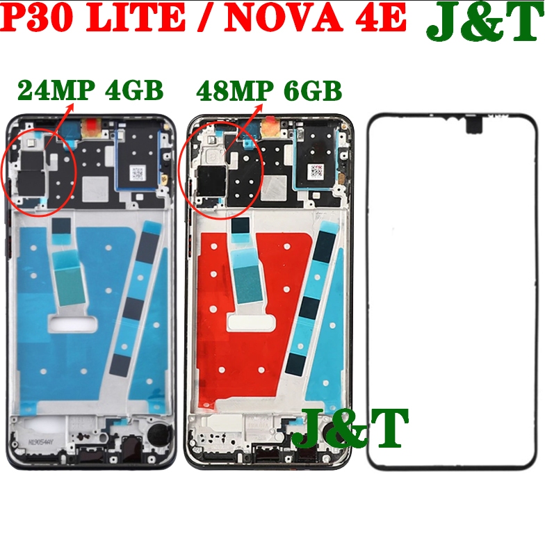 適用於華為 P30 Lite Nova 4E LCD 前中框擋板外殼機箱 MAR-LX1m LX1a LX3a | 蝦皮購物
