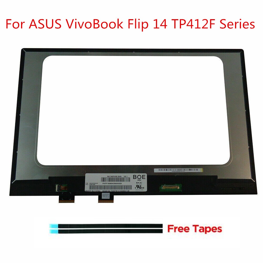 14" LCD 顯示屏觸摸屏數字化儀適用於華碩 VivoBook Flip 14 TP412F TP412FA TP41 | 蝦皮購物