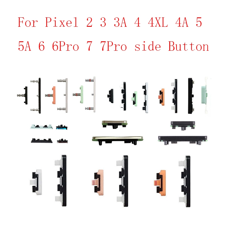 適用於Pixel 2 2XL 3 3A 4 4A 4XL 5 5A 6 6A 6 Pro 7 7Pro電源開關音量按鍵 | 蝦皮購物