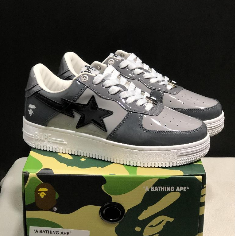 A Bathing Ape (BAPE) BAPE STA Lightning star 低幫休閒鞋情侶運動鞋 | 蝦皮購物