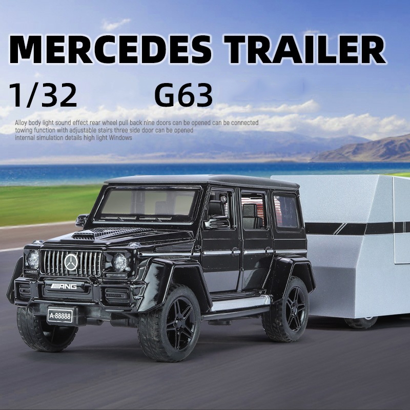 HOT WHEELS 【無盒】1/32 Mercedes G63 Trailer Car 壓鑄車 xinhaodi 鋅合 | 蝦皮購物