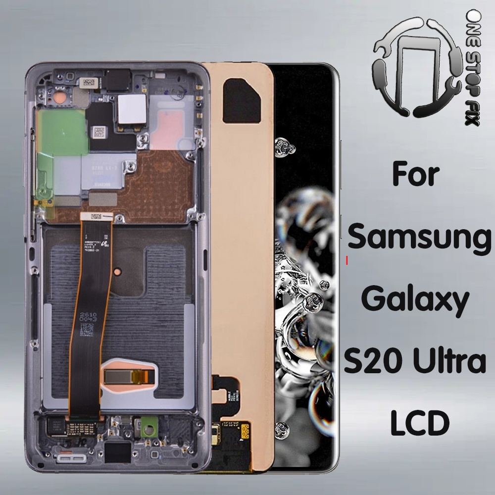 SAMSUNG Oled 適用於三星 Galaxy S20 Ultra 5G 液晶顯示屏 SM-G988B/DS 觸摸屏 | 蝦皮購物