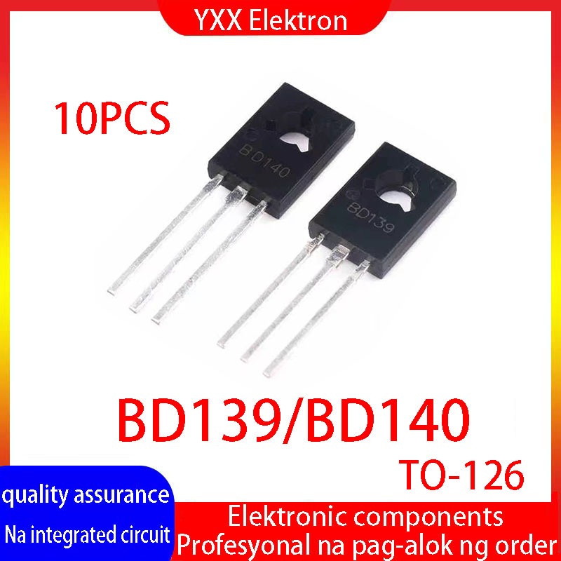10pcs 全新原裝直插晶體管 BD139 BD140 1.5A/80V TO-126 功率晶體管 | 蝦皮購物