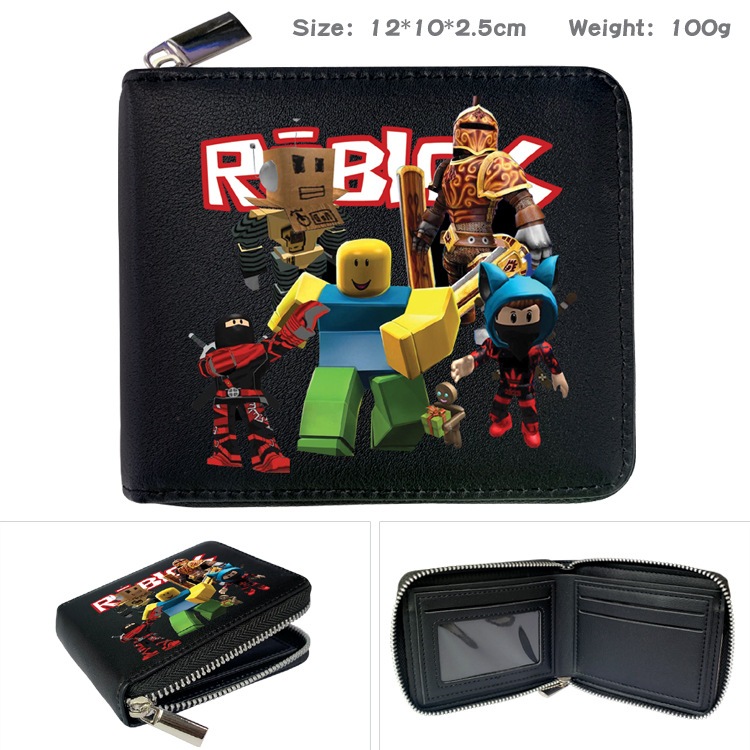 虛擬世界周邊拉鍊PU錢包零錢包 ROBLOX遊戲對摺短版皮夾錢包 卡包 好物推薦现货 | 蝦皮購物
