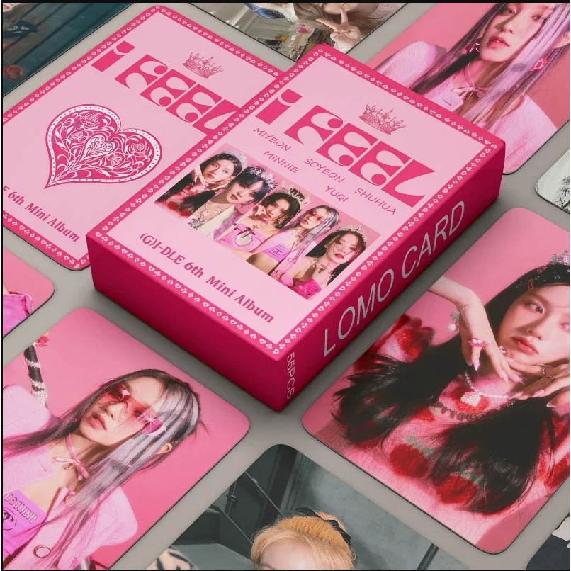 55 張 Kpop Gidle Lomo 卡片 I Feel 新專輯照片卡 (G)I-DLE 照片卡明信片粉絲禮物 | 蝦皮購物